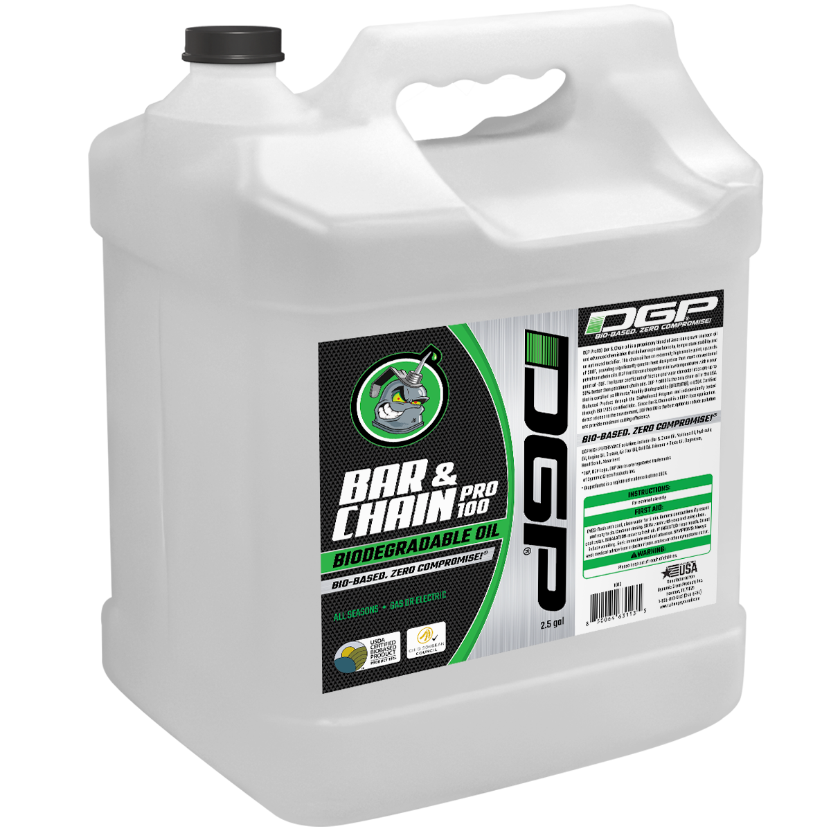 DGP Pro100 Bar & Chain Oil, 2.5 Gallon (Case of 2)